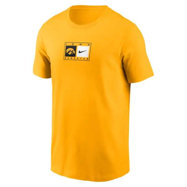 Nike Iowa Campus Logo Swoosh College T-shirt - Yellow