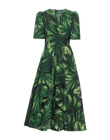 Dolce & Gabbana Midi Dress In Polyamide, Viscose, And Silk In Green - 79%  Off | Editorialist