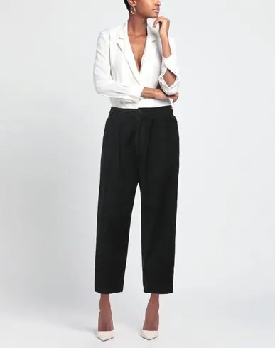+ PEOPLE Straight-leg Corduroy Pants - Black