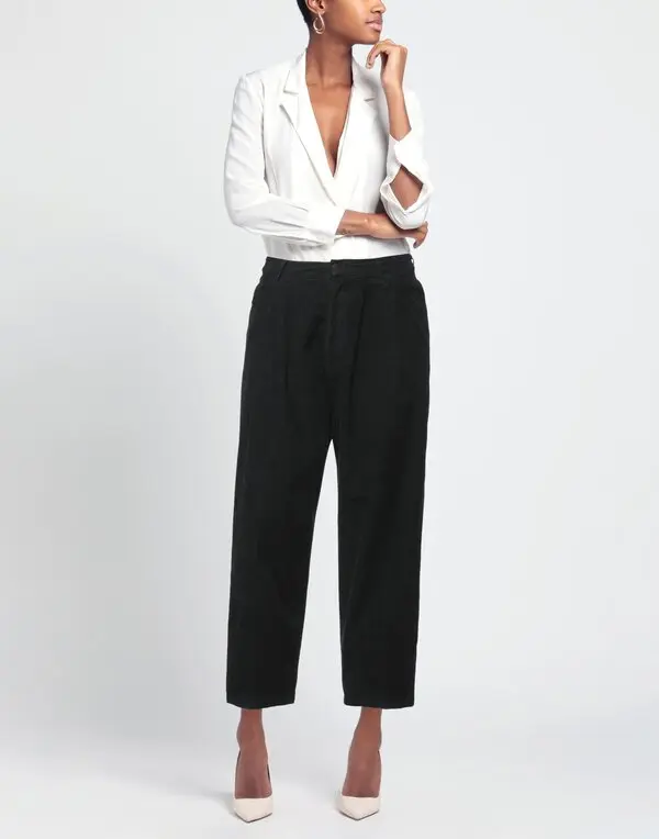 + PEOPLE Straight-leg Corduroy Pants - Black
