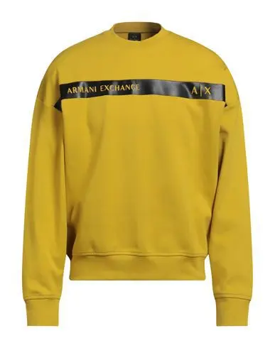 Armani Exchange Crewneck Long Sleeve Sweatshirt - Mustard