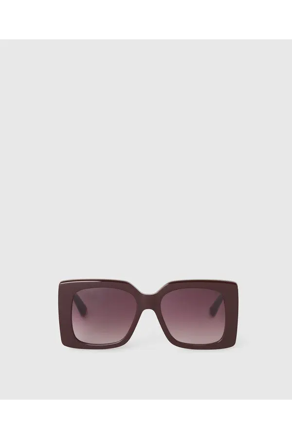 Stella McCartney Oversized Square Gradient Sunglasses - Natural