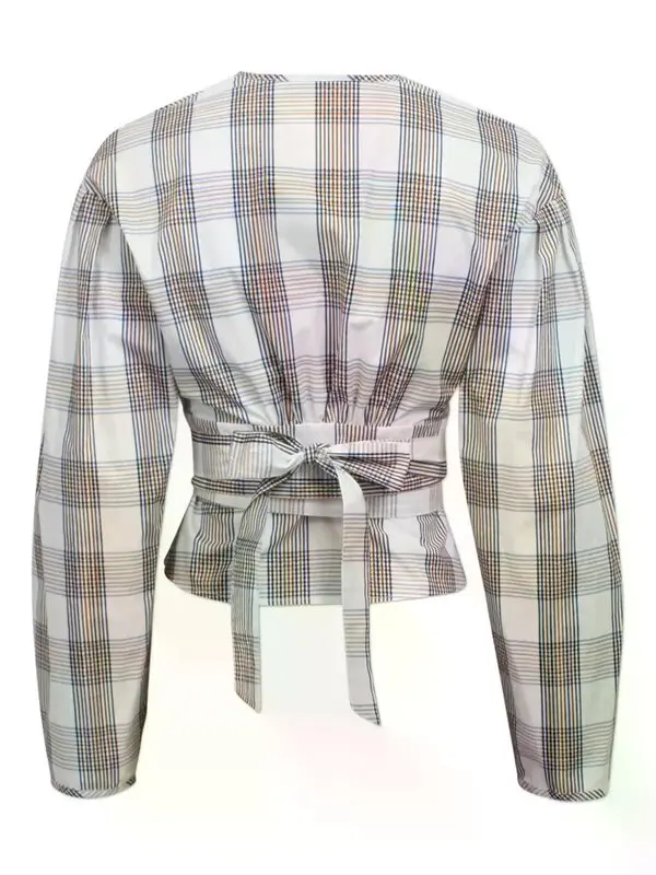 Baum Und Pferdgarten Checked Wrap Blouse