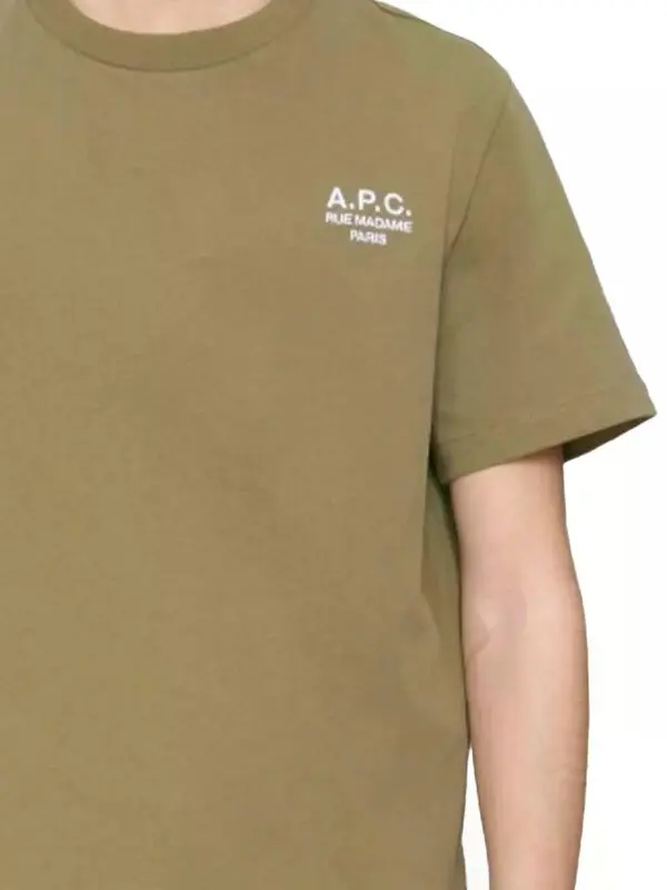 A.p.c. Logo-embroidery Cotton T-shirt