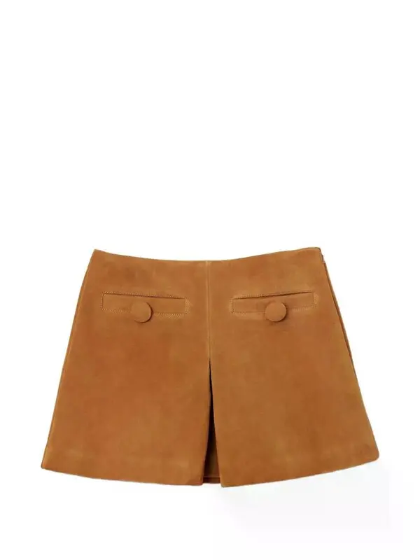 Marc Jacobs Box-pleat Mini Skirt - Brown