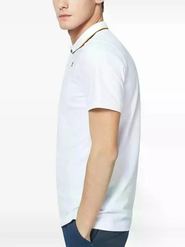 K-WAY Jud Tipped-collar Polo Shirt - White
