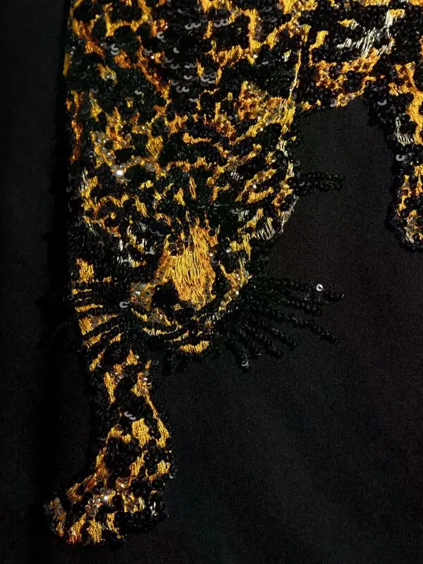 Versace Sequin-embellished Jaguar T-shirt