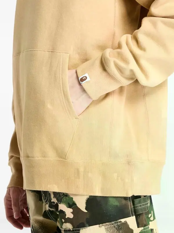 A BATHING APE Camo Shark-motif Hooded Sweatshirt