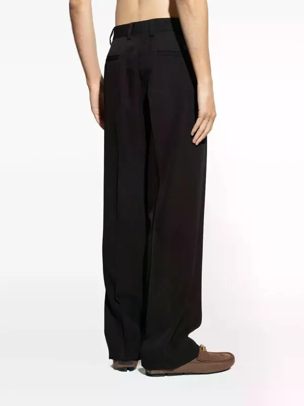 Versace Wool Button Fly Trousers