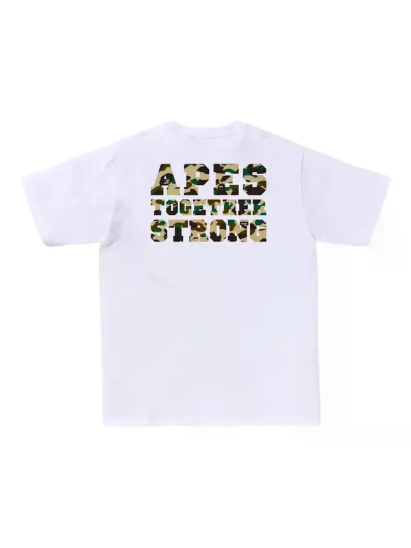 A BATHING APE Logo Cotton T-shirt