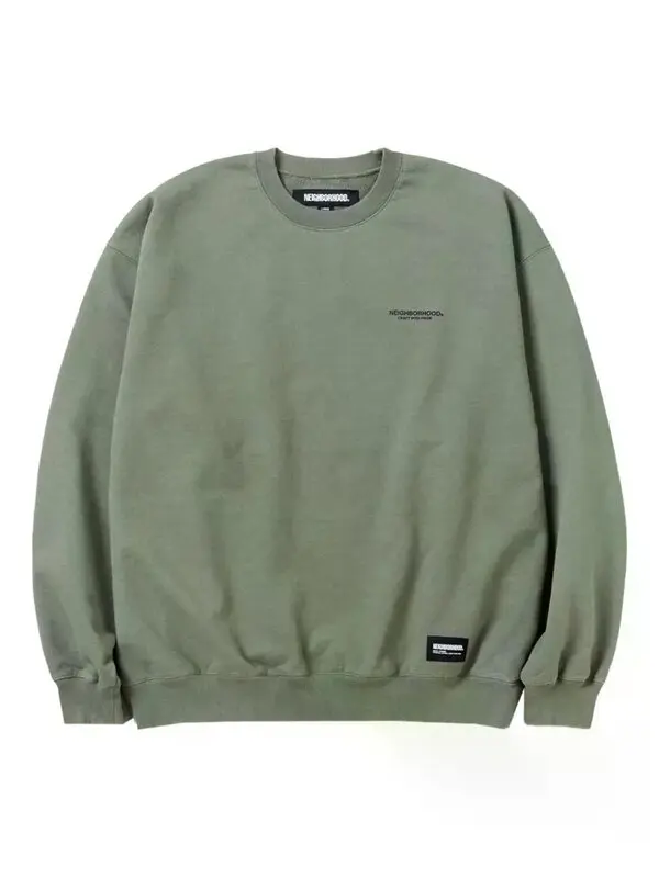 NEIGHBORHOOD Crew-neck Cotton Sweatshirt - Green