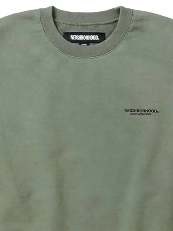 NEIGHBORHOOD Crew-neck Cotton Sweatshirt - Green