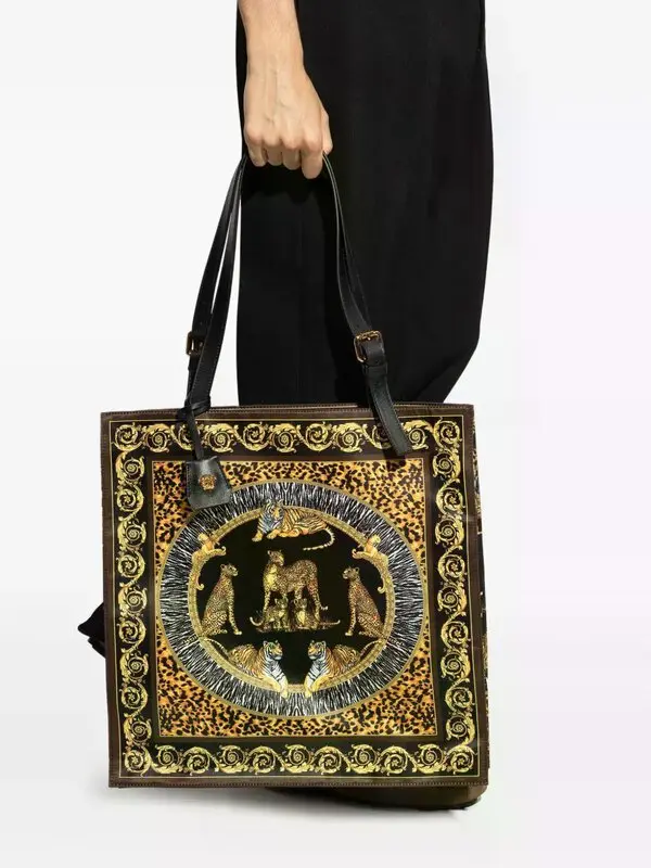 Versace Animal-print Baroque Tote Bag
