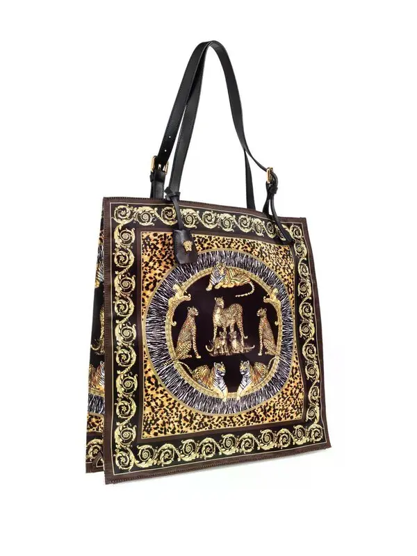 Versace Animal-print Baroque Tote Bag