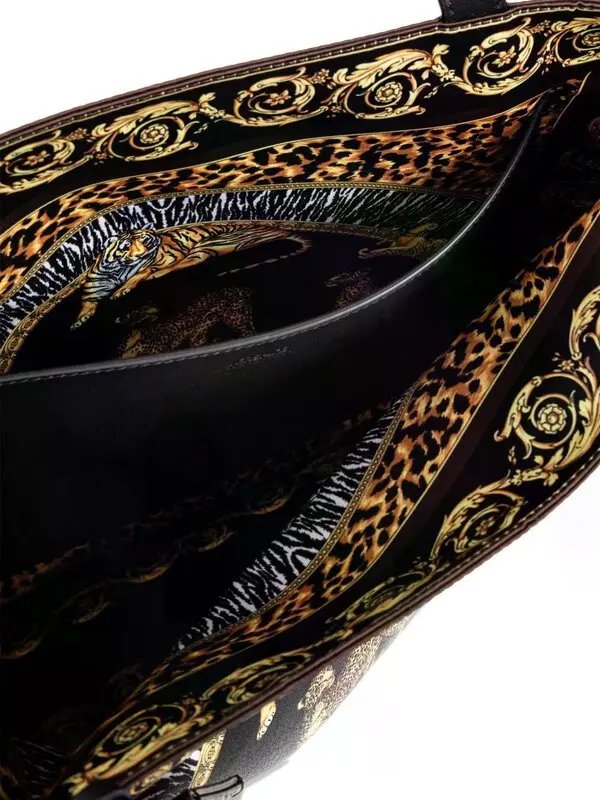 Versace Animal-print Baroque Tote Bag