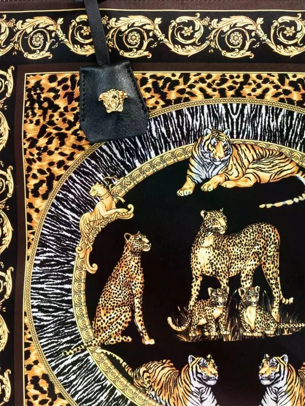 Versace Animal-print Baroque Tote Bag