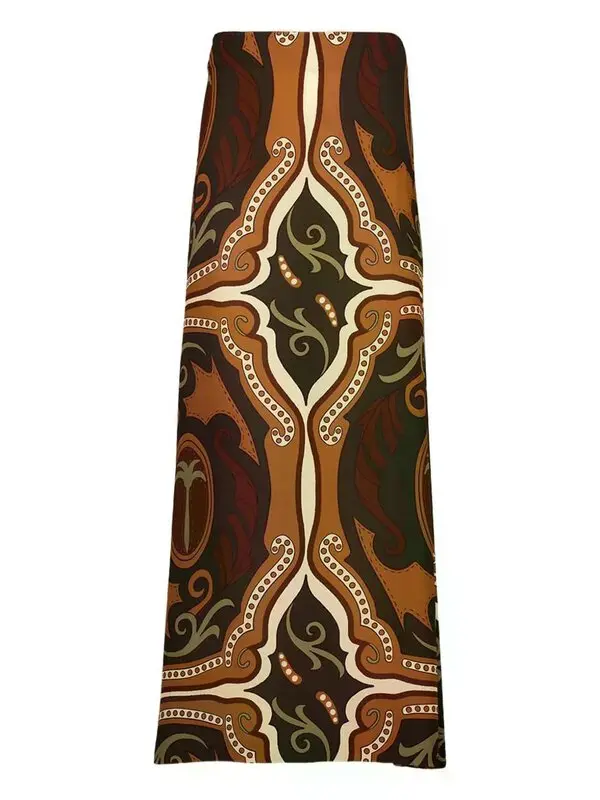 Johanna Ortiz Nuevos Territorios Maxi Skirt - Brown