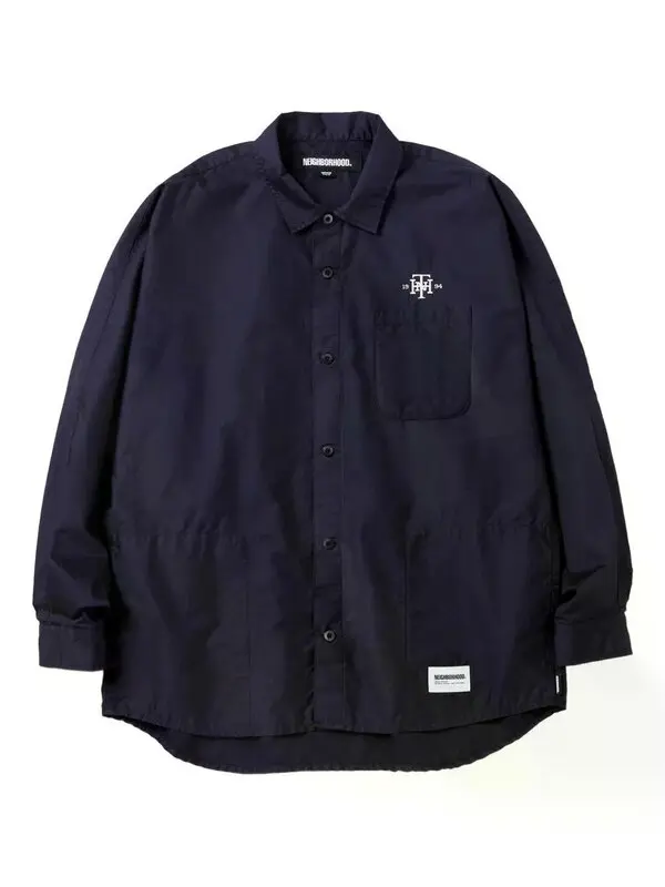 NEIGHBORHOOD Back-logo Cotton Shirt