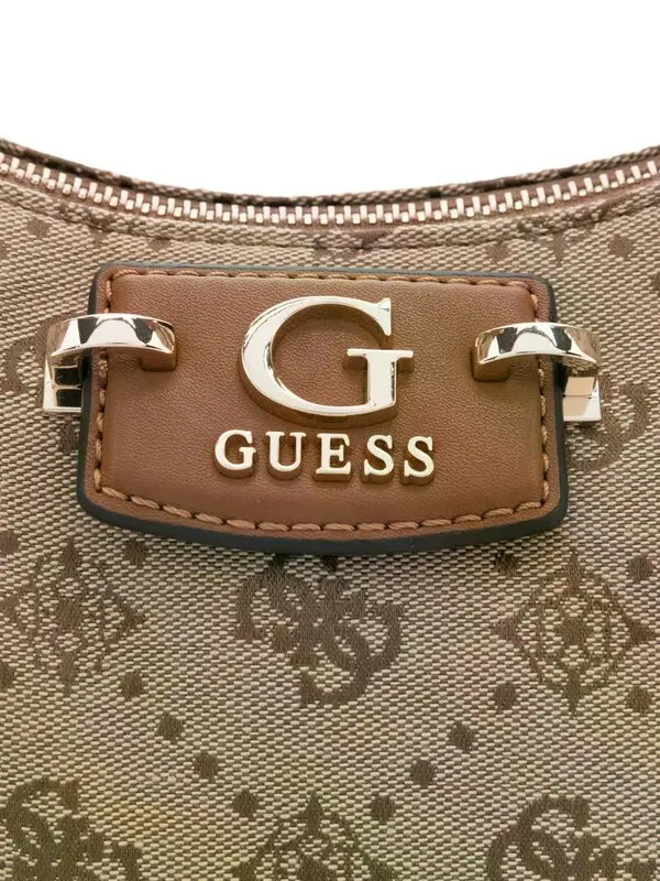 Guess Logo-plaque Curved Shoulder Bag