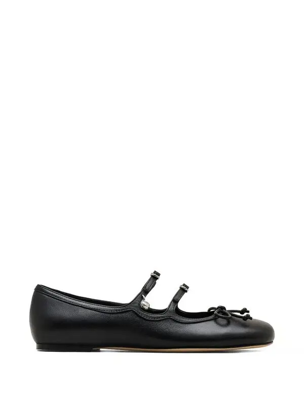 Marc Jacobs The Kiki Ballet Flats With Buckle Embellishments - Black
