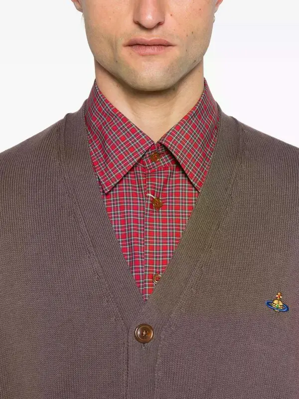 VIVIENNE WESTWOOD V-neck Cardigan - Brown