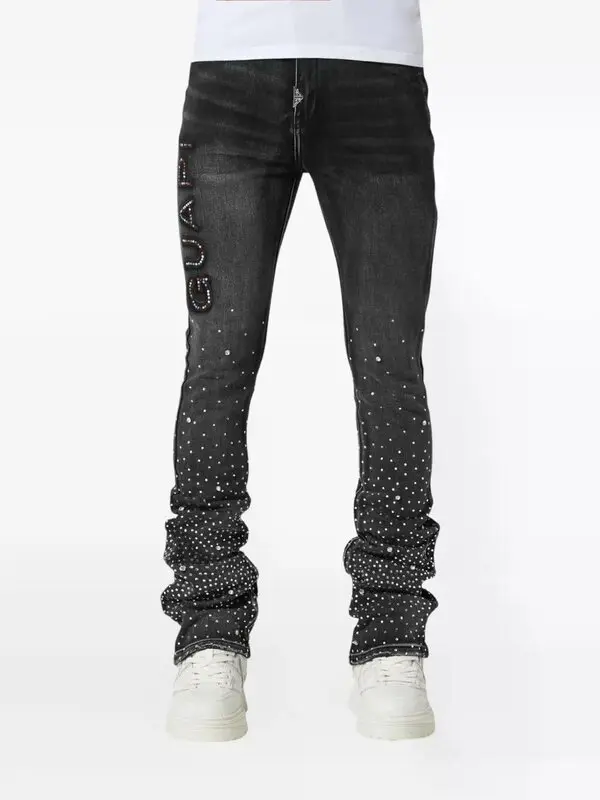 GUAPI Crystal-embellished Jeans