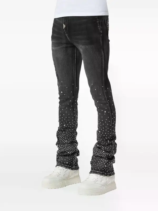 GUAPI Crystal-embellished Jeans