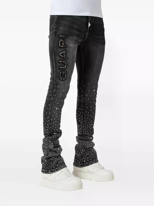GUAPI Crystal-embellished Jeans