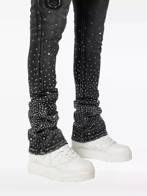 GUAPI Crystal-embellished Jeans
