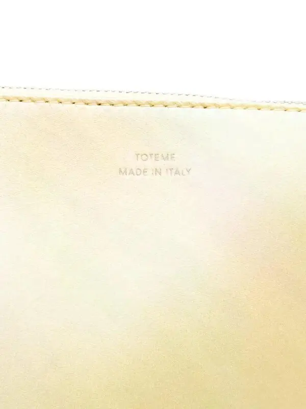 TOTEME Bevel Satin Shoulder Bag - Yellow