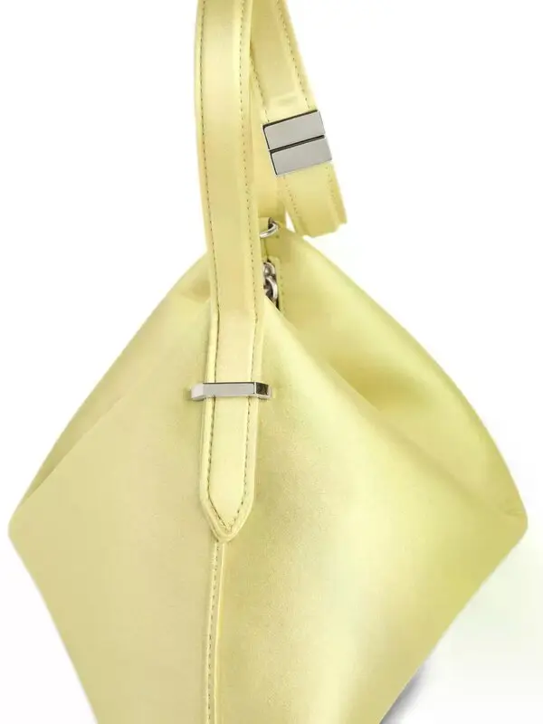 TOTEME Bevel Satin Shoulder Bag - Yellow