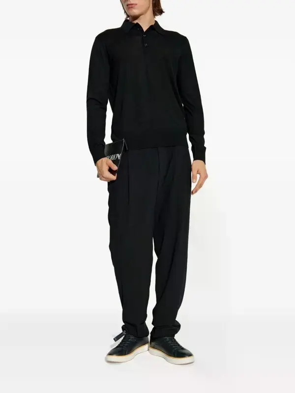 Giorgio Armani Long-sleeve Polo Shirt
