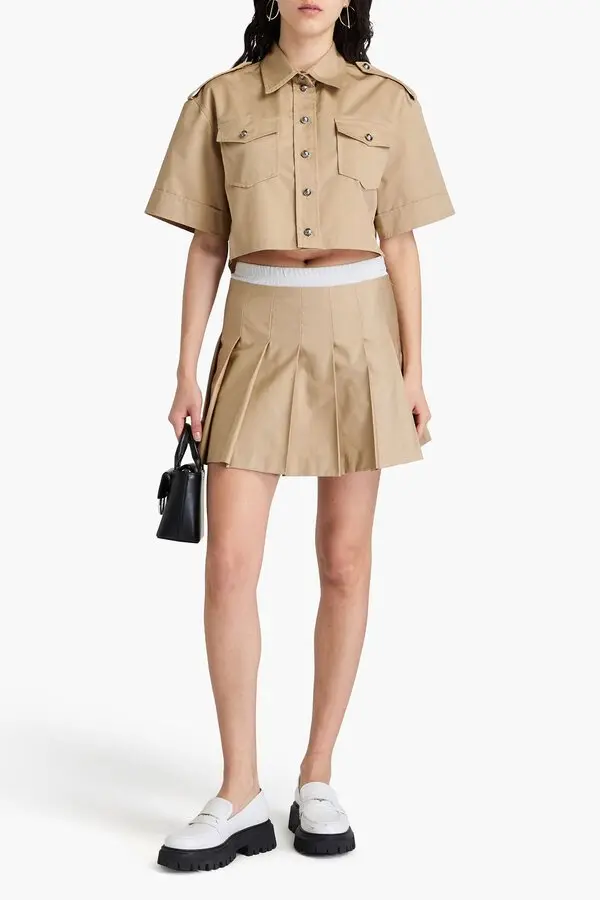 Sandro Pleated Mini Skirt