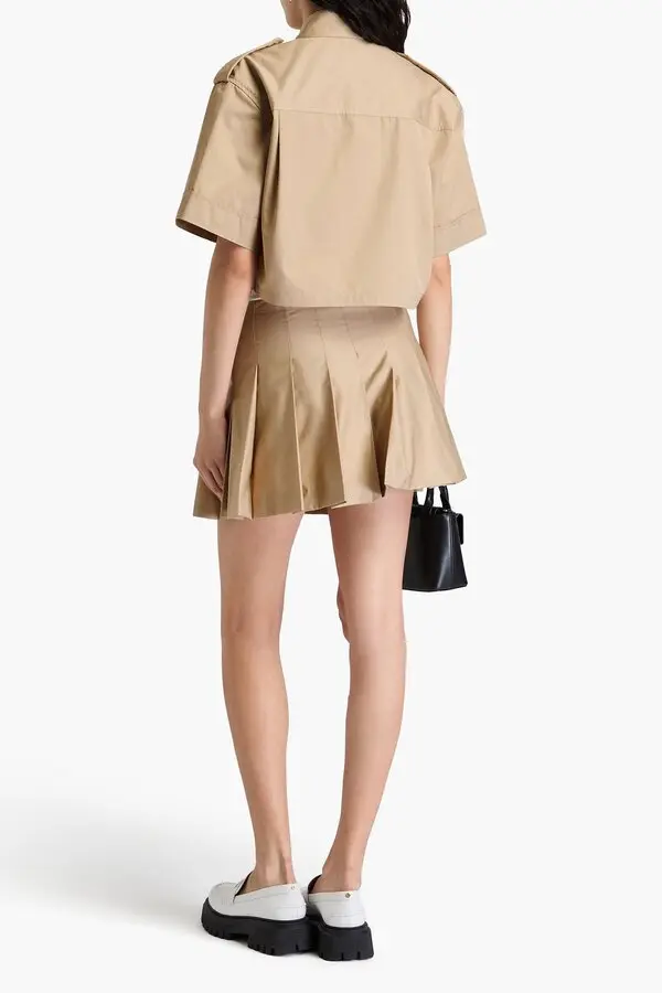 Sandro Pleated Mini Skirt