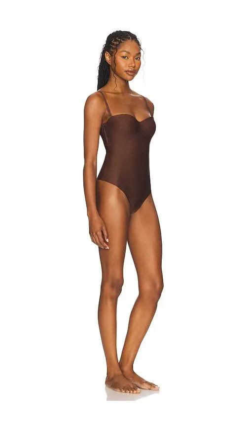 SKIMS Body Molded Underwire Bodysuit - Cocoa
