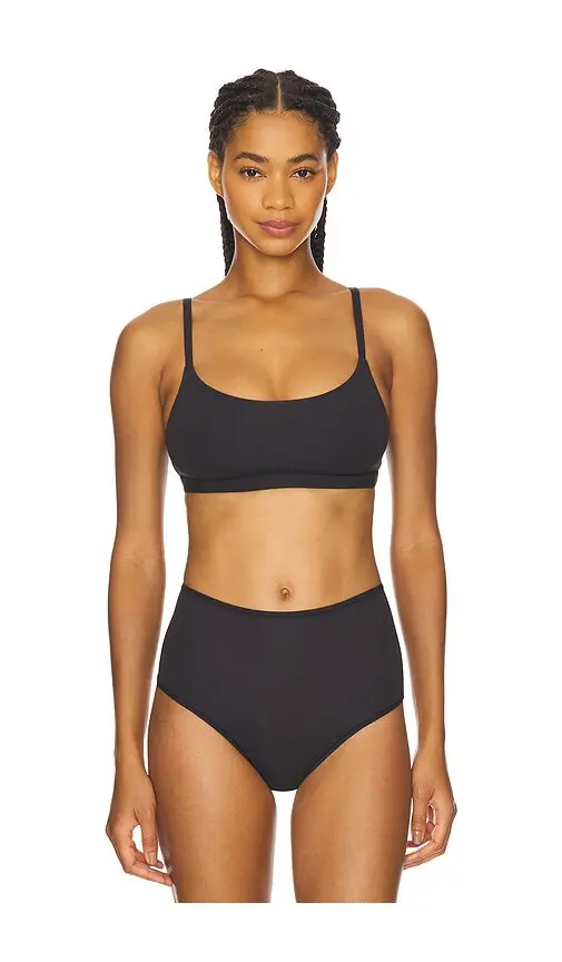SKIMS Fits Everybody Scoop Bralette In Black - Onyx