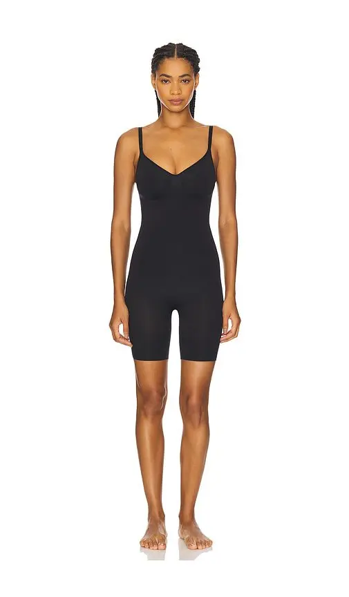 SKIMS Seamless Sculpt Mid Thigh Bodysuit - Onyx