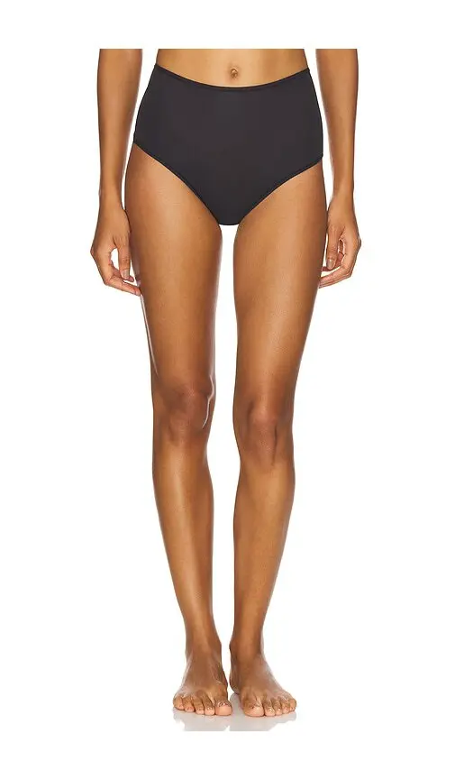 SKIMS Fits Everybody High Waisted Thong In Black - Onyx