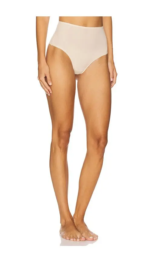 SKIMS Fits Everybody High Waisted Thong In Nude - Sand