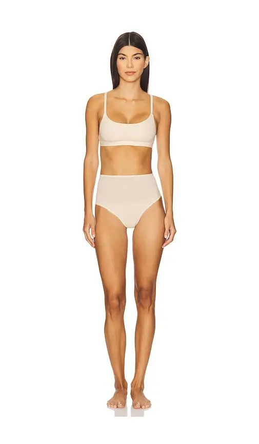 SKIMS Fits Everybody High Waisted Thong In Nude - Sand