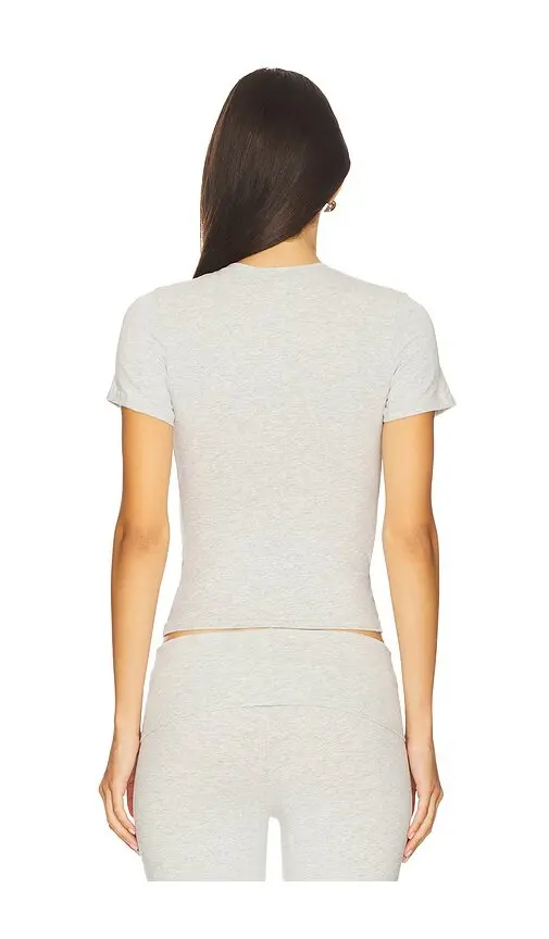 SKIMS Cotton Jersey T-shirt - Light Heather Grey