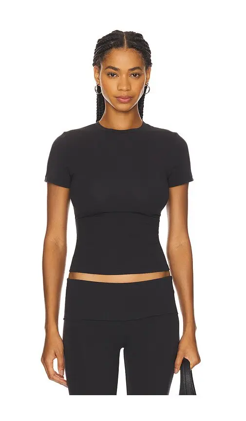 SKIMS Cotton Jersey T-shirt - Soot