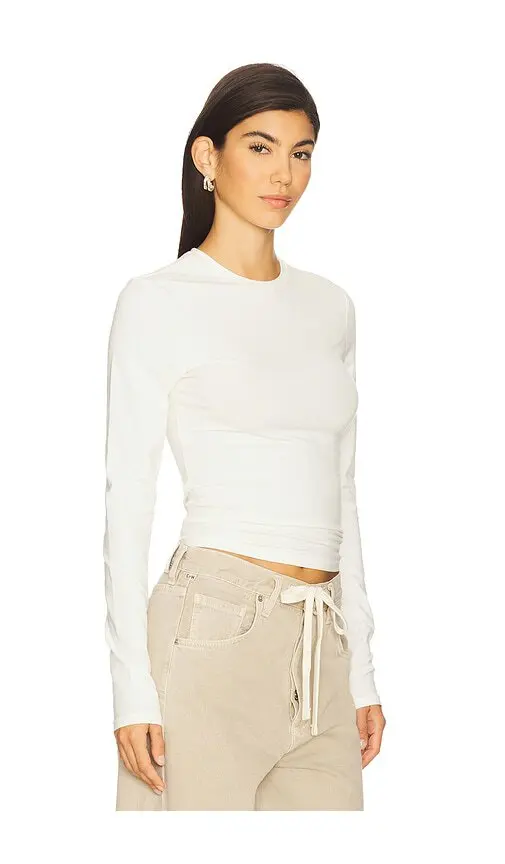 SKIMS Cotton Jersey Long Sleeve T-shirt - Marble