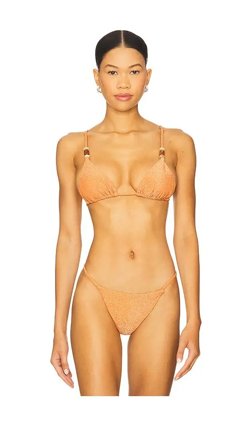 Devon Windsor Zuri Bikini Top - Clementine