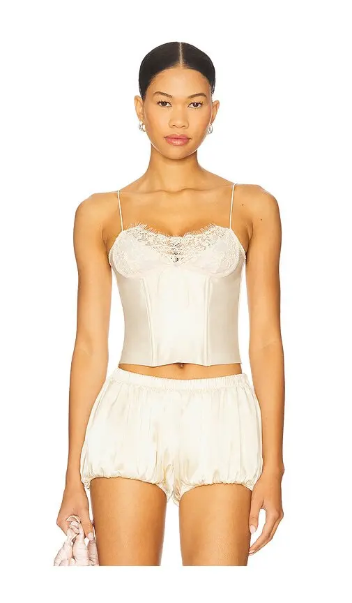 For Love & Lemons Victoria Bustier - Cream