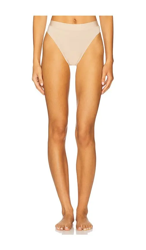 CUUP High Waist Modal Thong In Nude - Sand