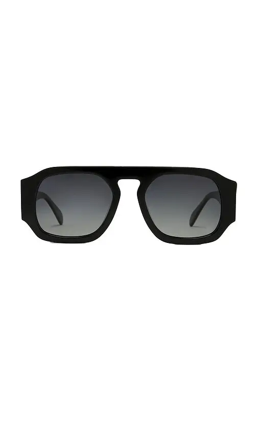 ANINE BING Preston Sunglasses - Black With Green