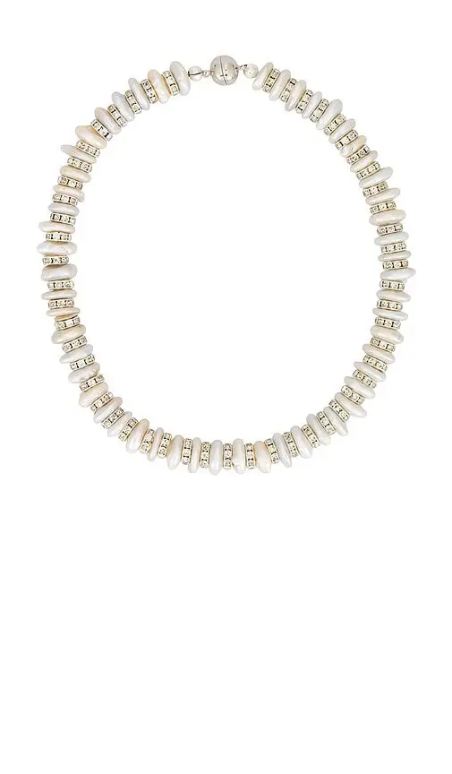 JULIETTA Cleo Necklace - Silver & Pearl