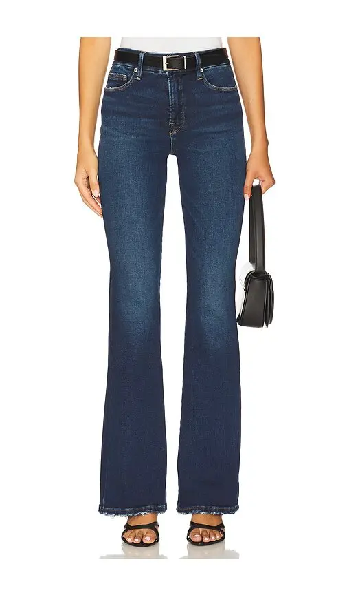 Good American Soft Tech Good Classic Bootcut Jeans - Indigo511