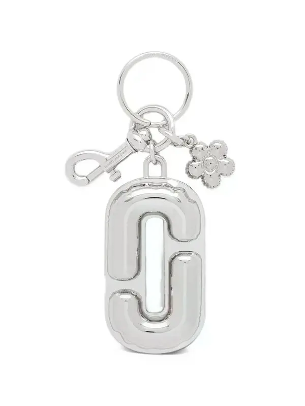 Marc Jacobs The J Marc Balloon-shaped Flower-embellished Keyring - Silver